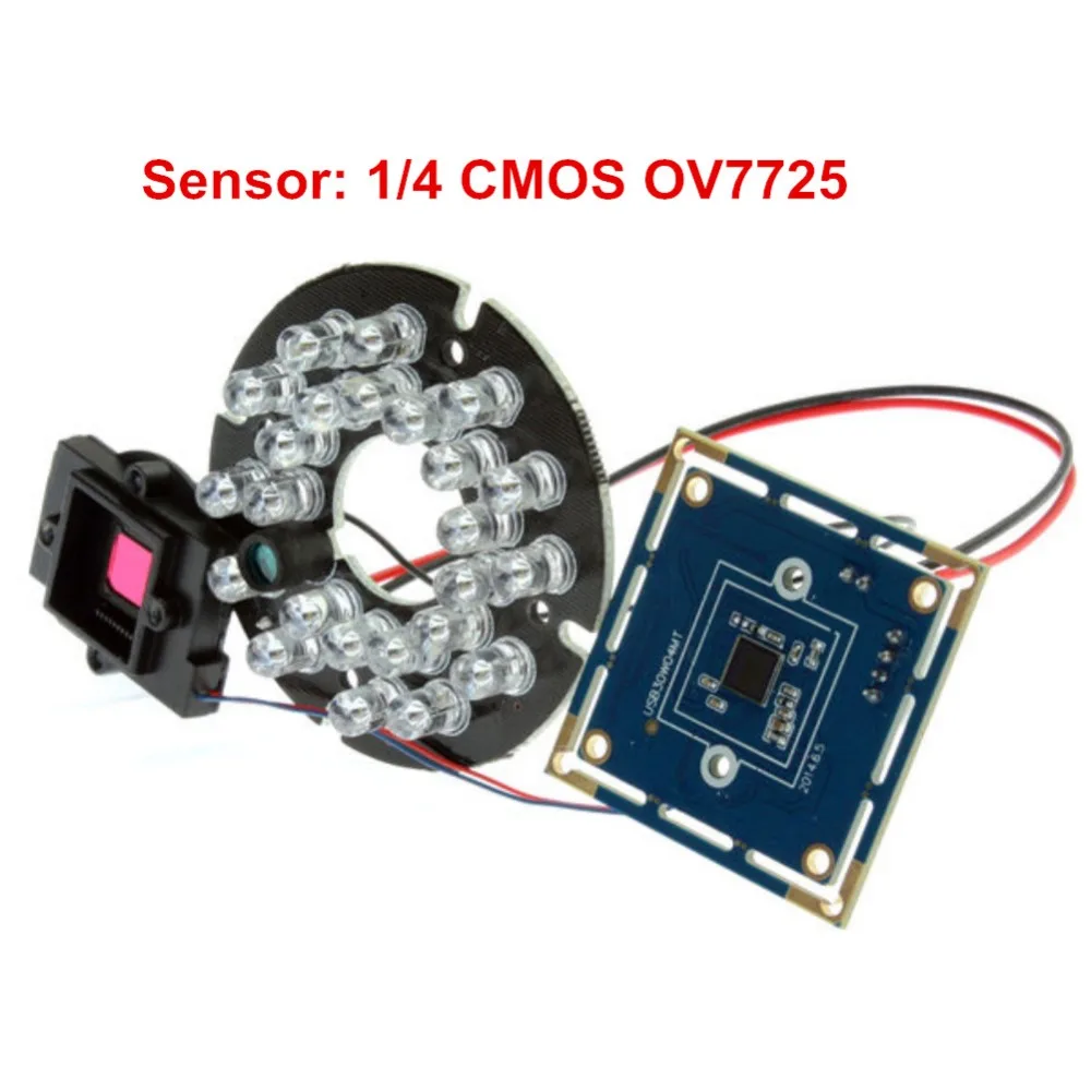 640*480p Ov7725 Ir Cut & Ir Led Night Vision Infrared Wide Angle Mini ...