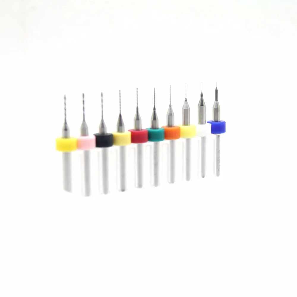 10pcs 1.1mm To 2mm Pcb Mini Drill Bit Tungsten Steel Carbid For Pcb Cnc ...