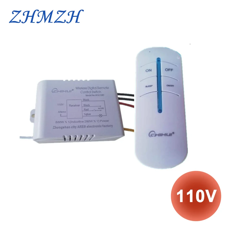 AC 110V Wireless Digital Remote Control Switch 1 2 3 Ways For Lamps ...