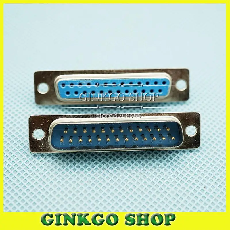 Conector db25 5pcs fêmea & 5pcs macho db25 soquete jack 25p fileira ...