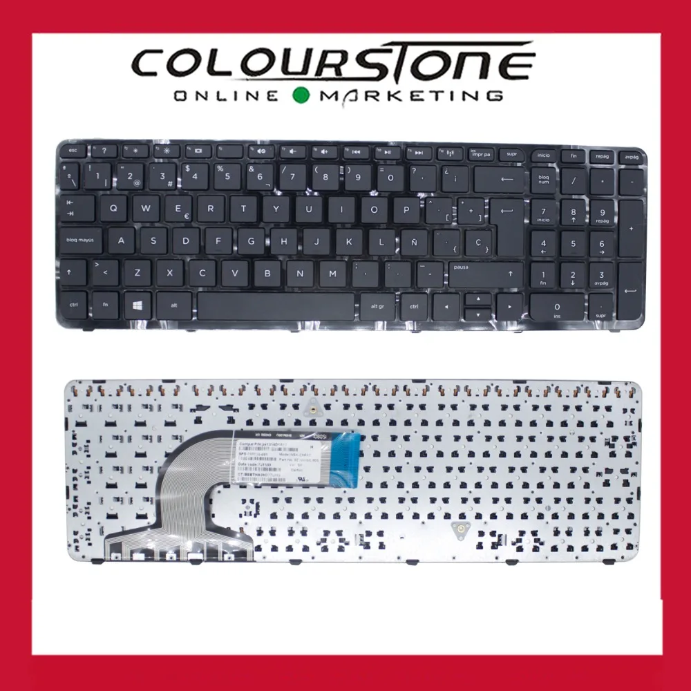 15 E teclado notebook SP layout for HP 15 15 N series laptop keyboard ...