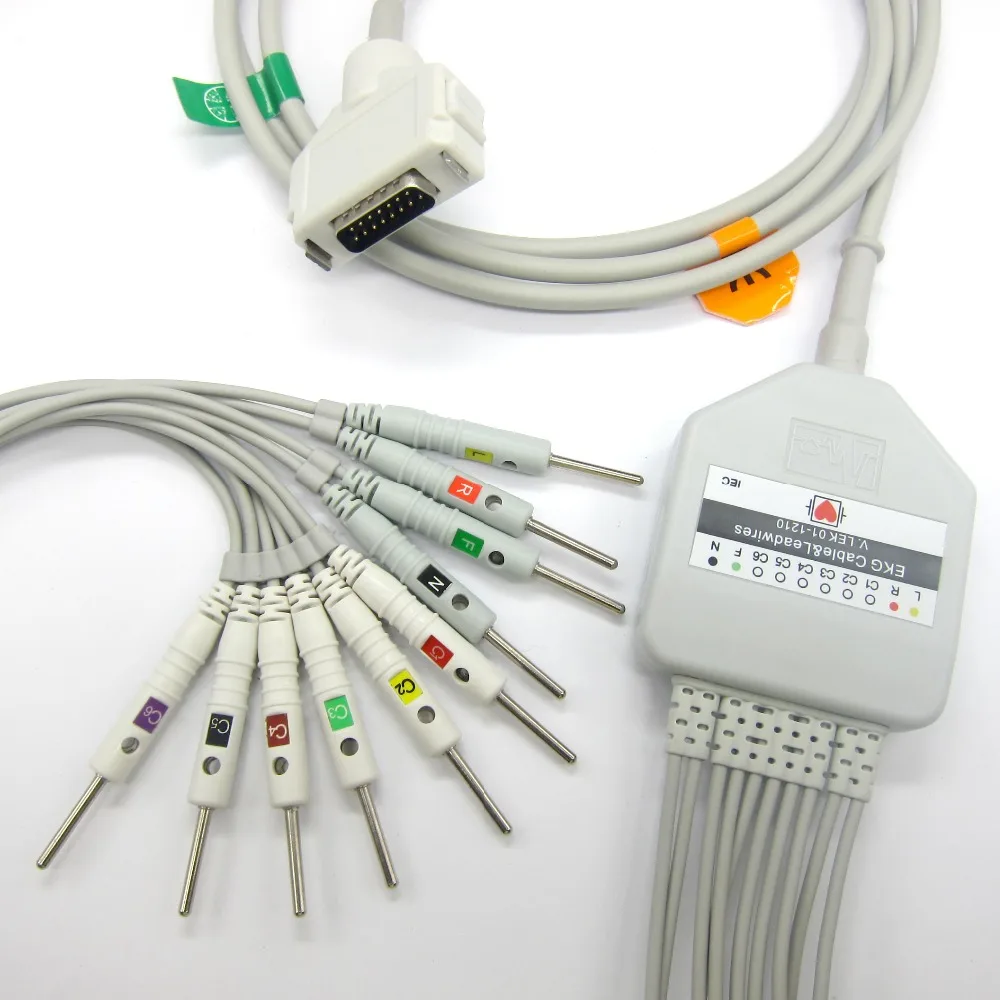 FUKUDA EKG cable with 10 leadwires Popular EKG CABLE,Din3.0|cable|cable ...