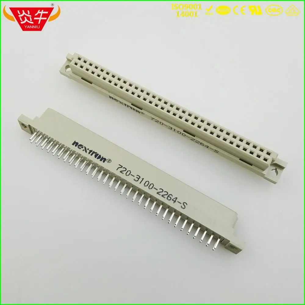 50Pcs-264-DIN41612-DIN-CONNECTOR-710-3100-2264-S-2-32P-64PIN-FEMALE ...
