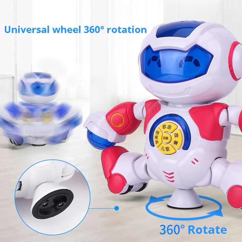 360 Rotate Dancing Robot Electric Light Music Lol Dolls Early Education ...