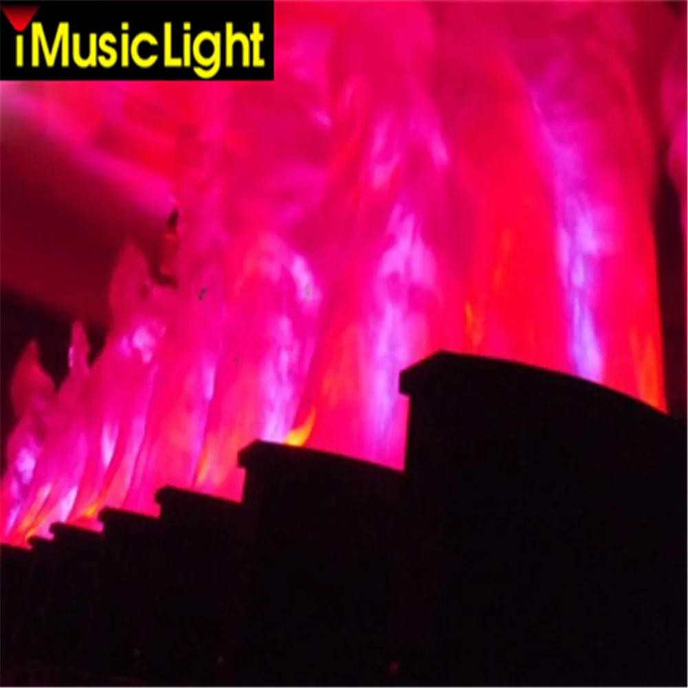 2pcs/lot Led Flame Light With 1.5m/1.8m Silk Fire Machine Stage 108pcs ...