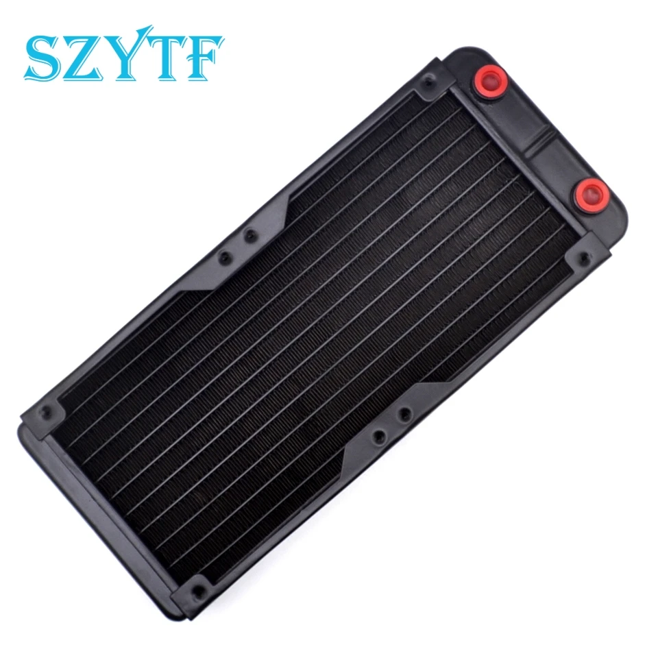 CPU 240 Aluminum PC Water Cooling Radiator 240 18 Chennels For Computer ...