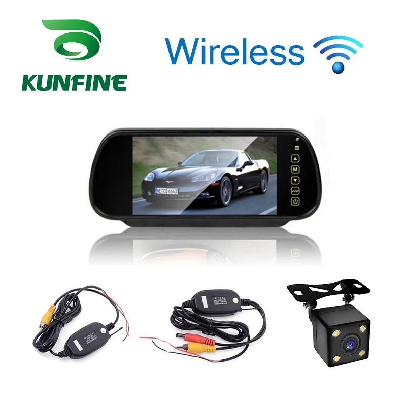 Estilo do carro sem fio 7 polegada tft lcd tela monitor de visão ...