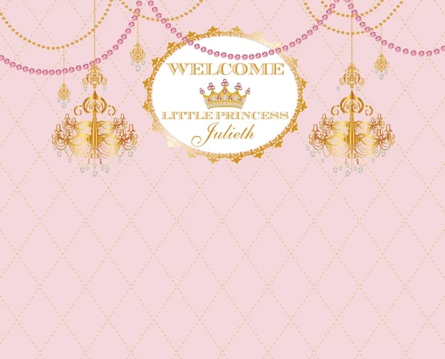 Pink And Gold Princess Background