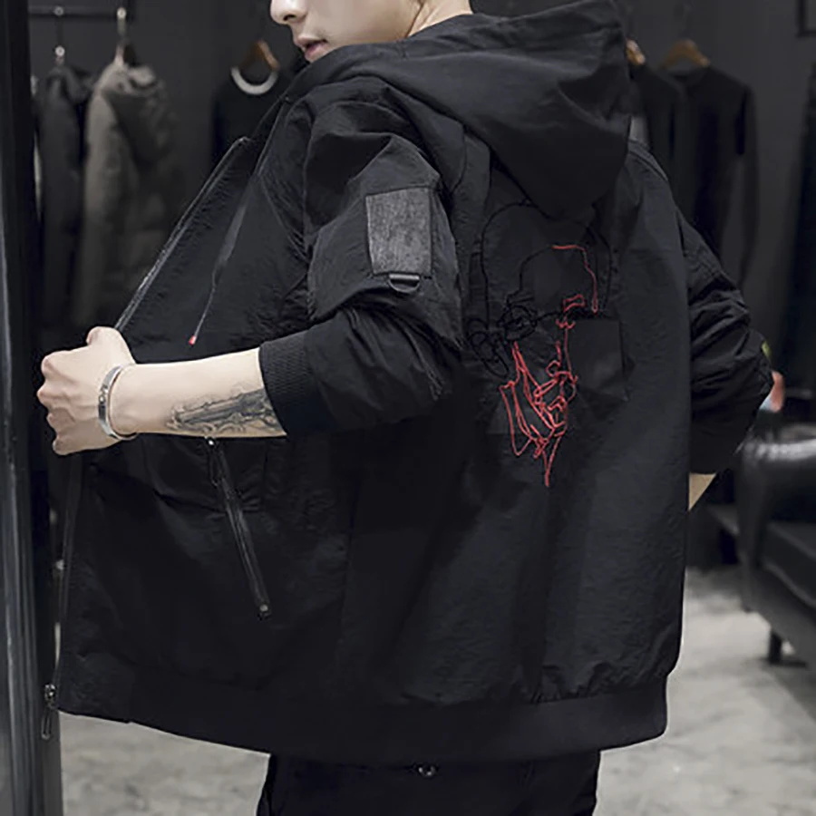 Outdoor Softshell Jacket Men Winter Autumn Streetwear Japanese Mens ...