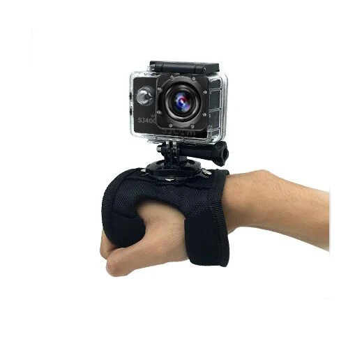 gloves fixed arm with 360 degree rotating wrist band for Gopro hero5 ...