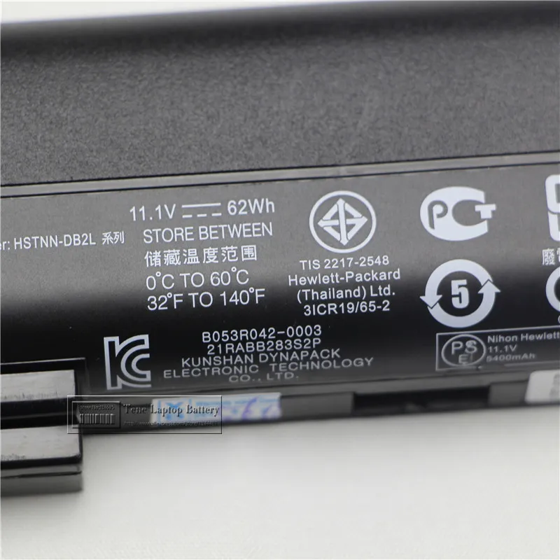 11.1V 62Wh Original Lapotp Battery SX06 for HP EliteBook 2560p 2570p ...