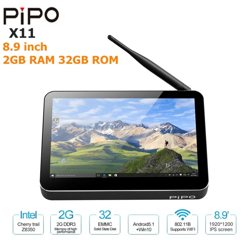 Pipo X11 Tablet PC 8.9'' Windows 10 Android 5.1 Intel Cherry Trail ...