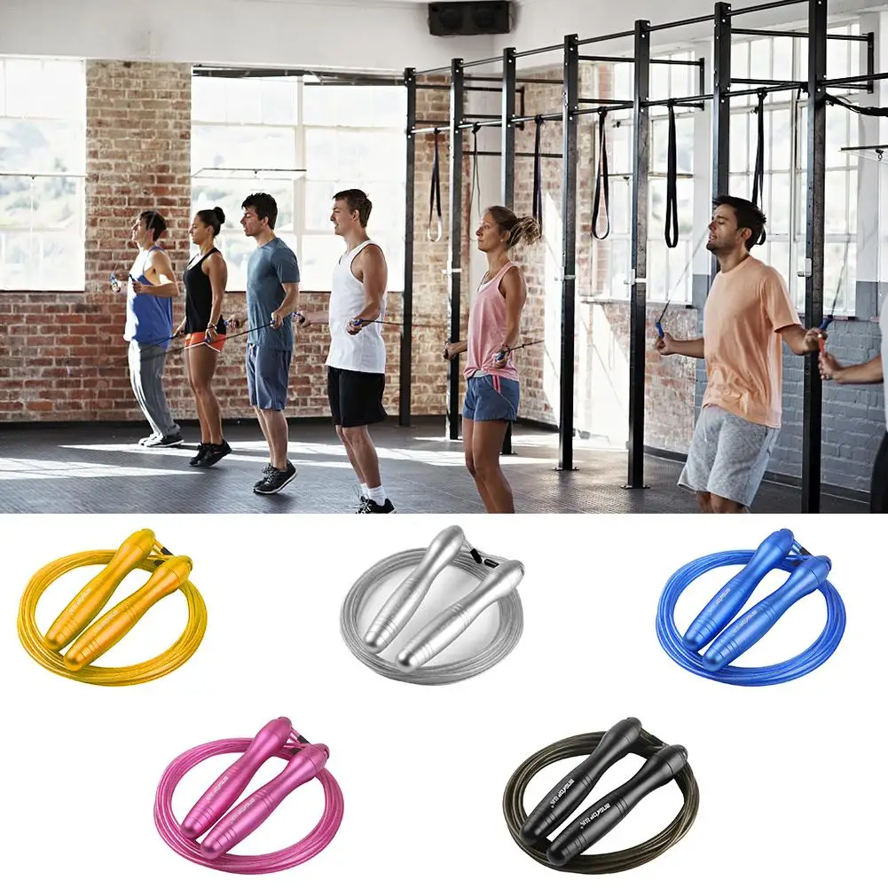 280CM 5 Colors Jump Rope Adjustable Skipping Ropes Non Slip Aluminum ...