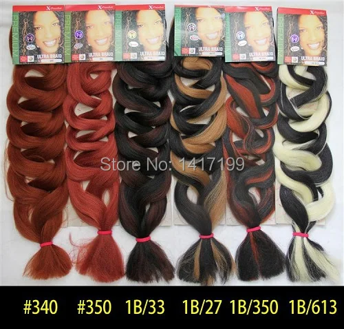 100pcs/lots+Free Shipping 82 inches synthetic braiding xpression ...