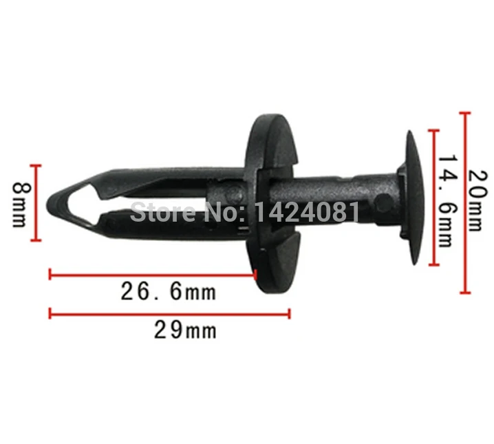 20x OEM Nylon Screw Bumper Fender Fastener Rivet Clip Retainer FORGM ...