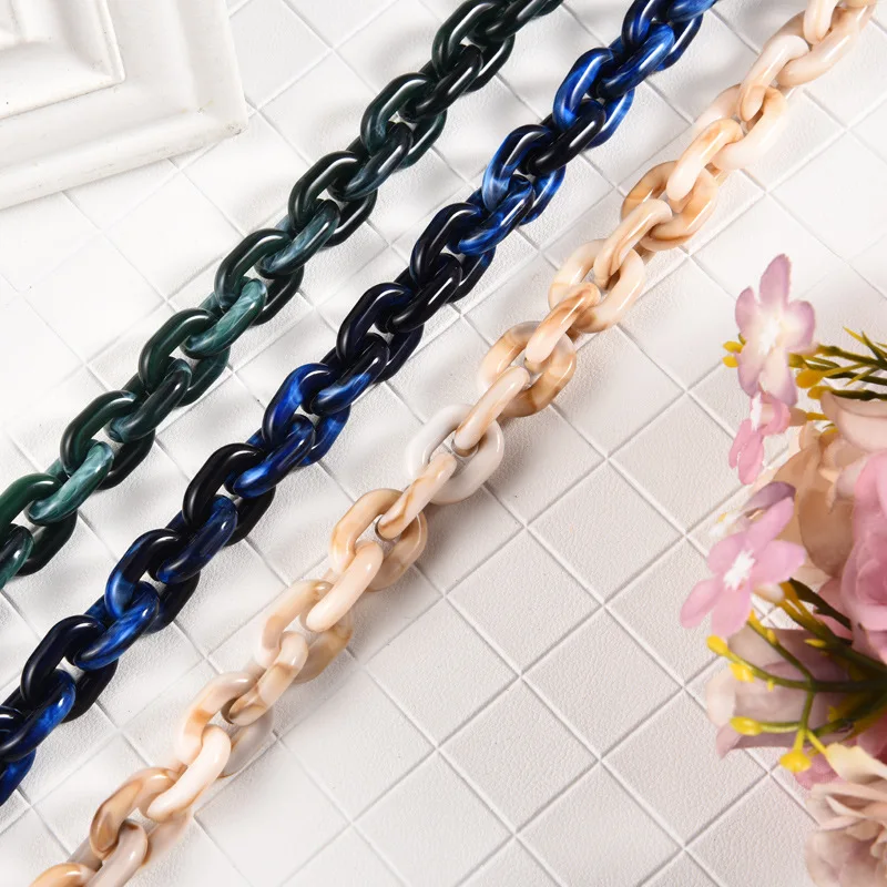 Cadena de resina acrílica para bolso de mujer, correa de plástico de ...