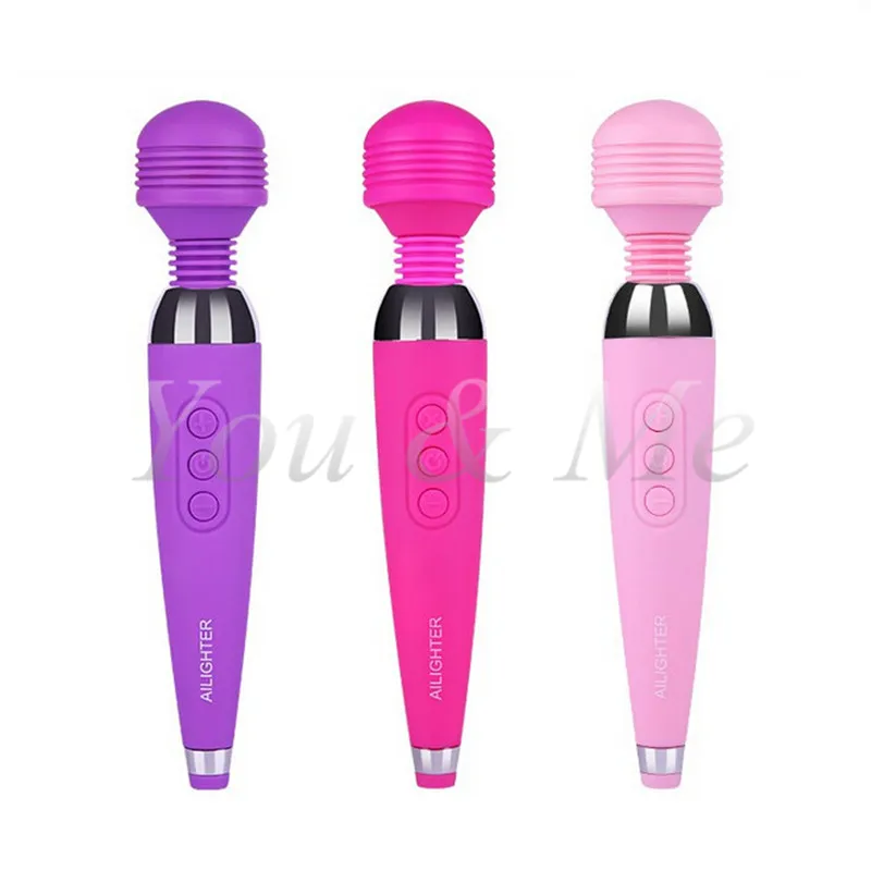 New 10 Speed Powerful Female Personal Magic Wand Massager AV Vibrator ...
