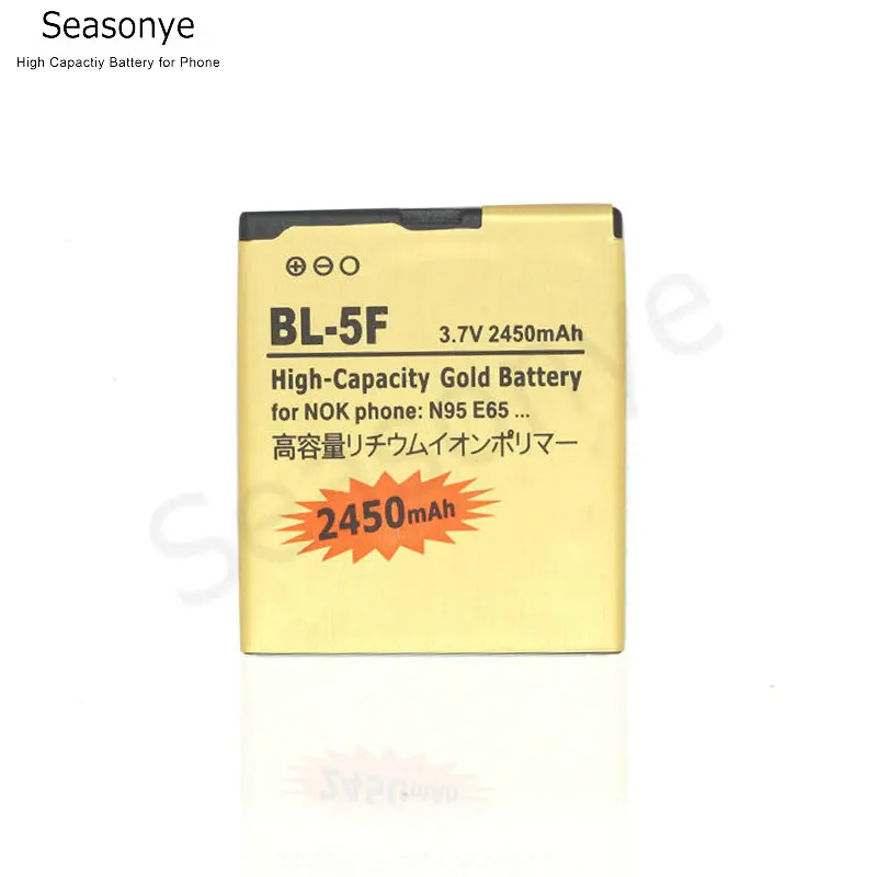 Seasonye 10x 2450mAh BL 5F BL5F BL 5F Gold Replacement Battery For ...