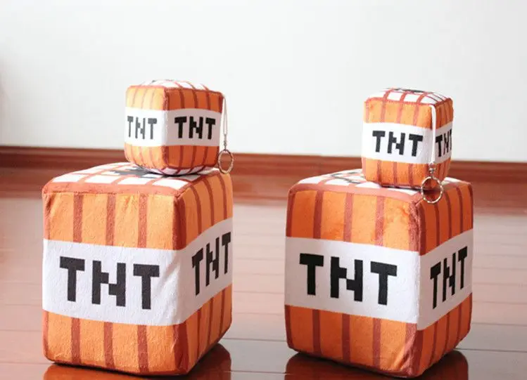 Hot TNT Minecraft Plush Pillow 10cm/20cm/40cm Minecraft Toys TNT Pillow ...