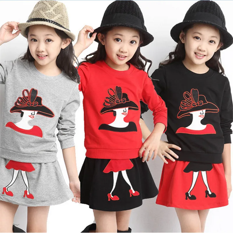 Automne filles ensembles Vetement Enfant enfants vêtements costume ...