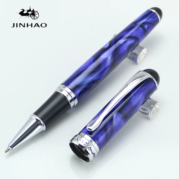 JINHAO-750-Royal-Blue-Royal-15-colours-Rollerball-Pen-High-Quality ...