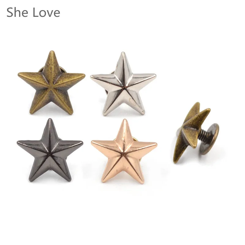 Leathercraft Rivets | Metal Garment Decor | Screw Rivets Studs | Star ...