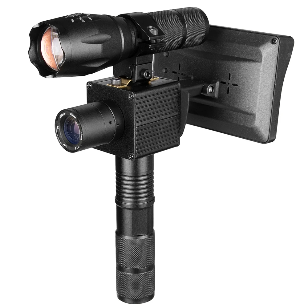 Fire Wolf Night Vision 850nm Infrared Flashlight 5 inches LCD Outdoor ...