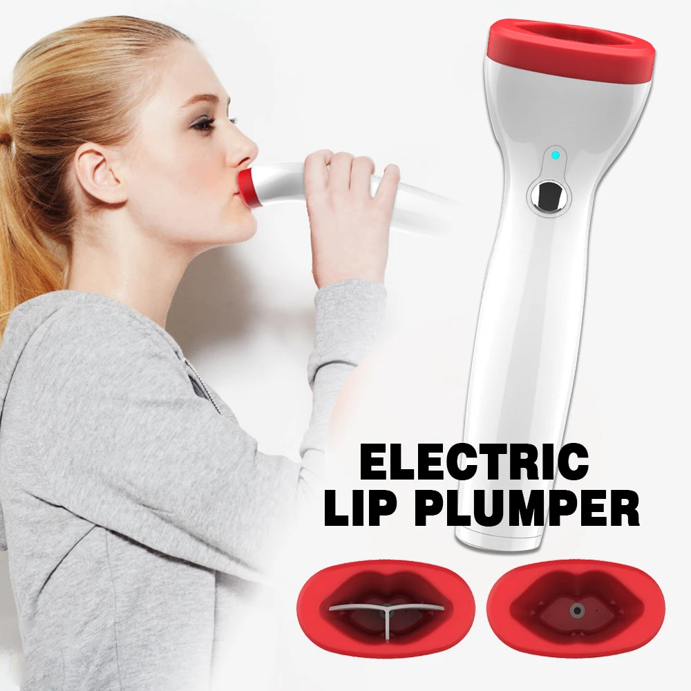 Silicone Electric Lip Plumper Device Care Tool Fuller Lips Enhancer ...