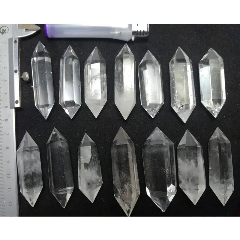 Wholesale Lot 5pc Super Clear Natural Quartz Crystal Point Wand points ... Wholesale Lot 5pc Super Clear Natural Quartz Crystal Point Wand points ...