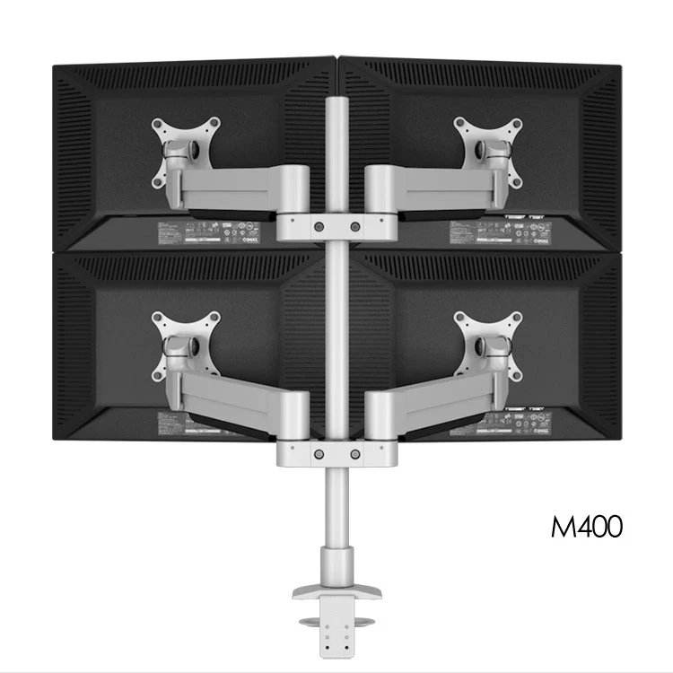 Hyvarwey M400 Desktop Quad Monitor Holder Support Aluminum Full Motion ...