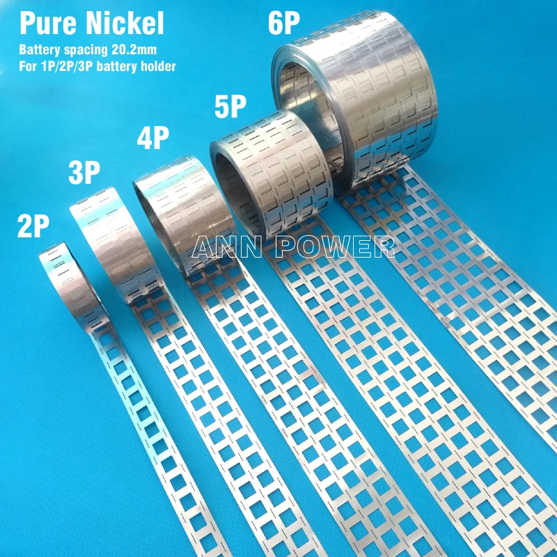 1 meter pure nickel tab 18650 li-ion battery nickel strip, cell spacing ...