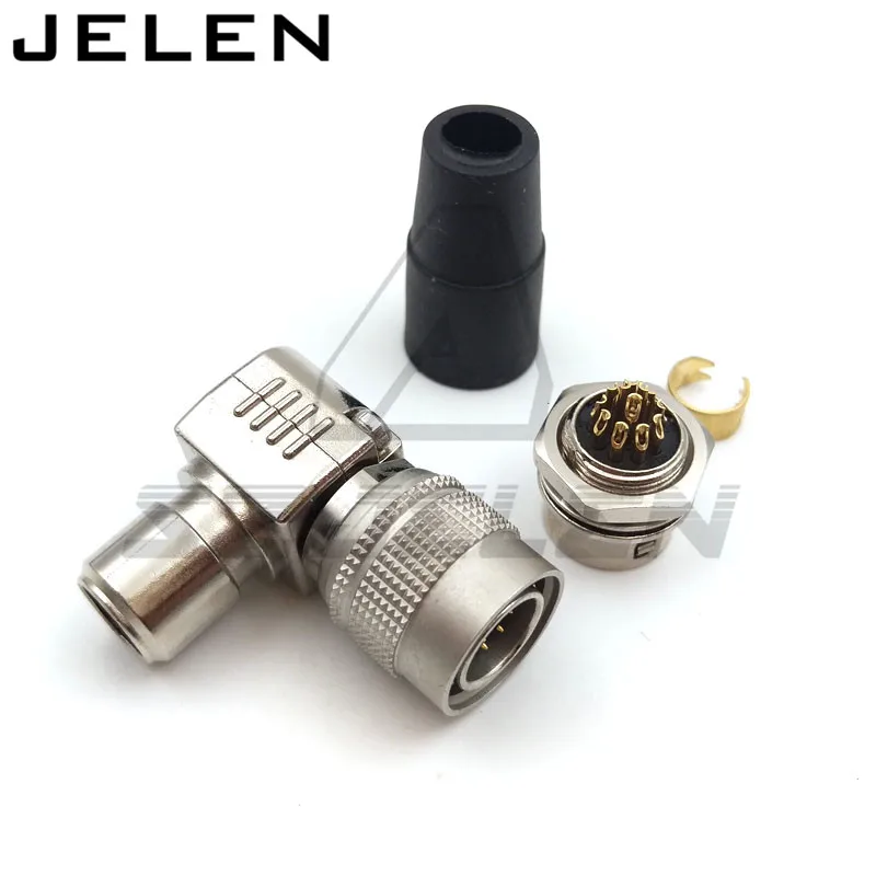 Hirose Connector 12pin 90 Degree Elbow Hr10a-10r-12s Socket And Hr10a ...