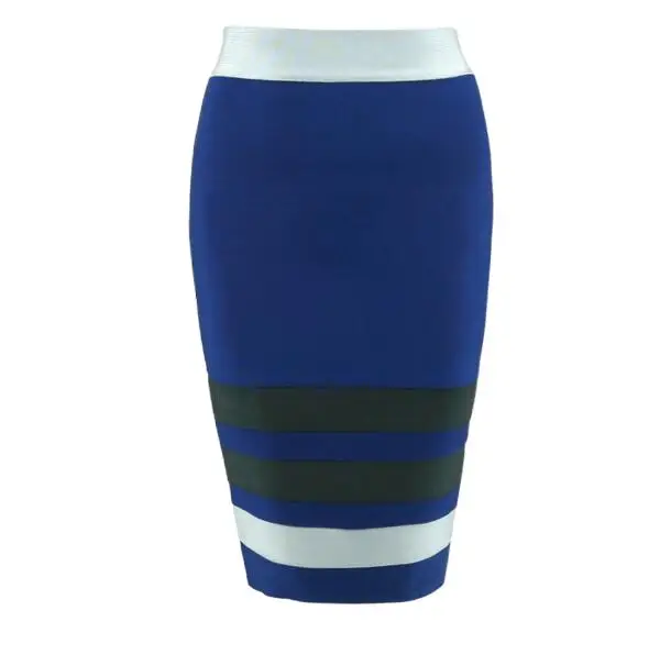 Women New Fashion Sexy Bandage Skirt Womens Elastic Patchwork Bodycon