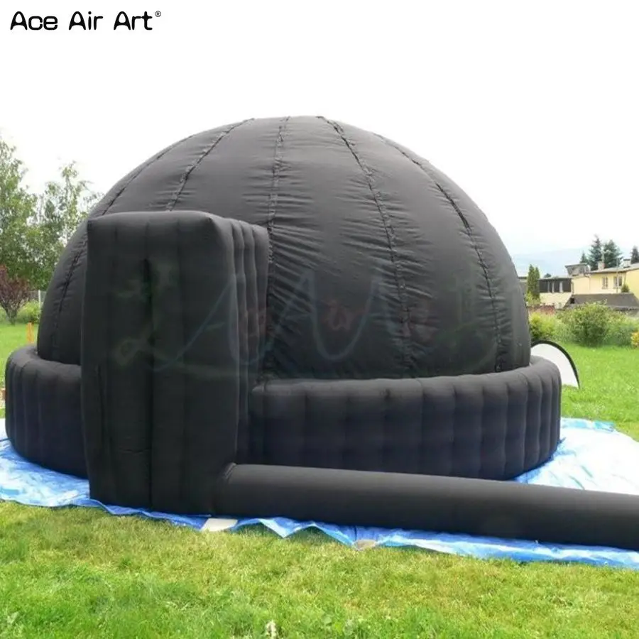 New designed durable designed black inflatable projection screen dome ...