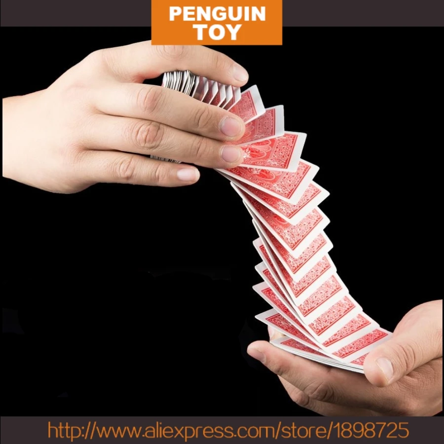 1PCS waterfall Cards (connection by invisible thread) waterfall poker ...