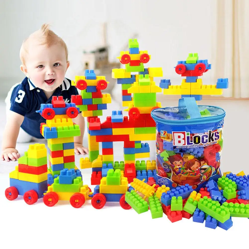 Children's Large Particles Building Blocks Puzzle Early Educational ... Children's Large Particles Building Blocks Puzzle Early Educational ...