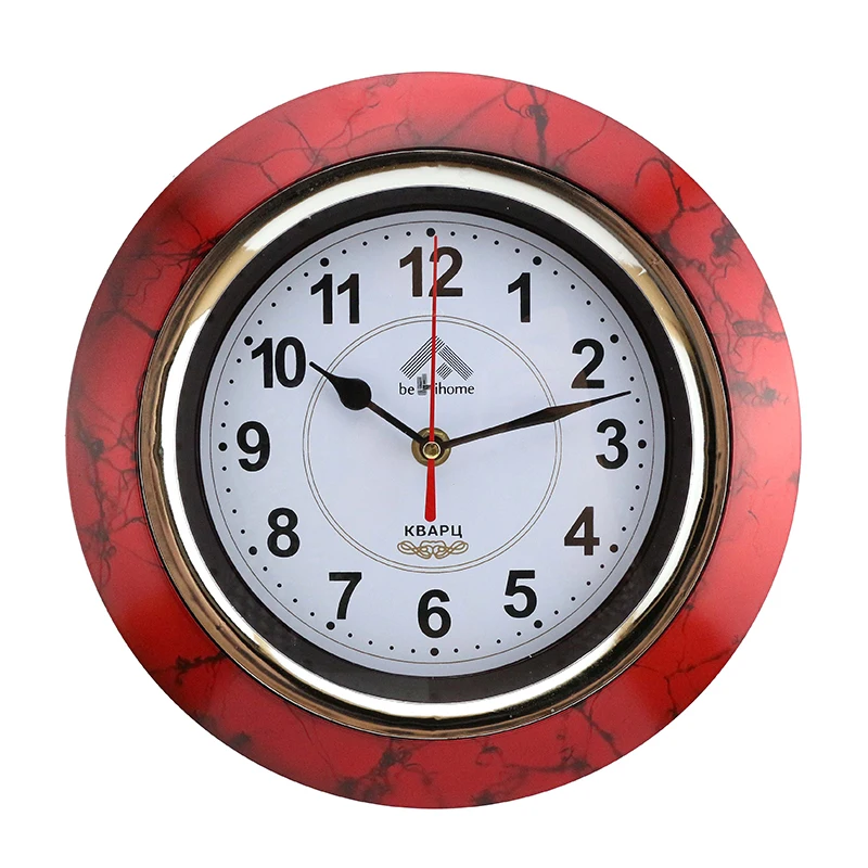 Round Quartz Wall Clock Living Room Modern Color Border Large Digital ...