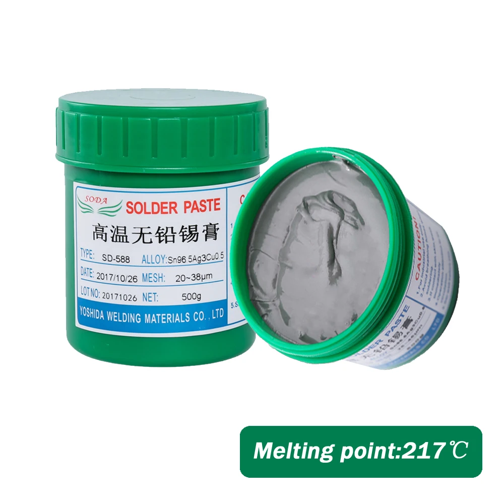 High Temperature SD-588 Lead-Free Solder Paste Zero Halogen SMT Solder ...