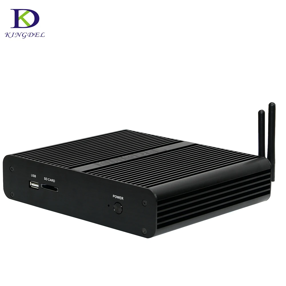 Kingdel Fanless Mini PC 6th Generation CPU i7 6500U/6600U Small Desktop ...