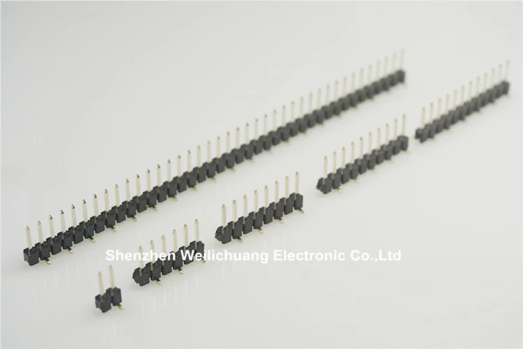 2.54mm 0.100" Single row Pin Header Male SMT SMD Mount PCB Connector ...