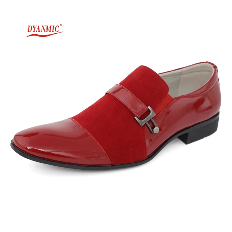 chaussure de luxe homme rouge