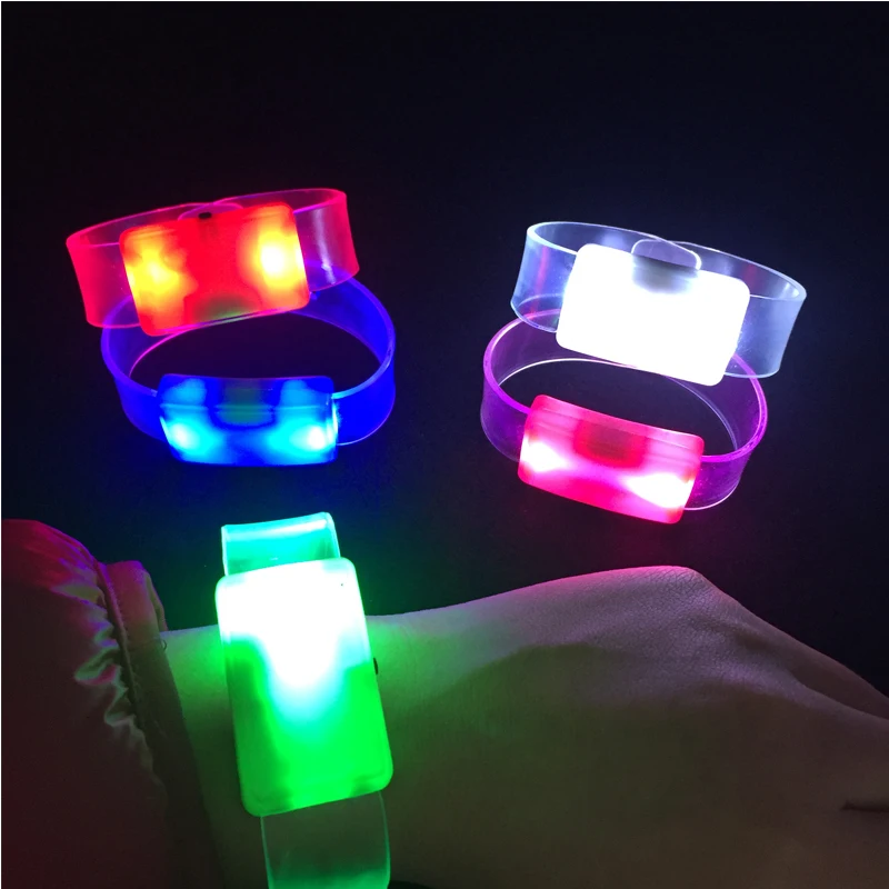 Glossy Bracelet Factory Custom Logo LED Bracelet Light up Bracelet ...