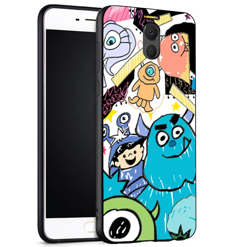 Original Meizu m6note case cover Black silicone Cartoon case for Meizu ...
