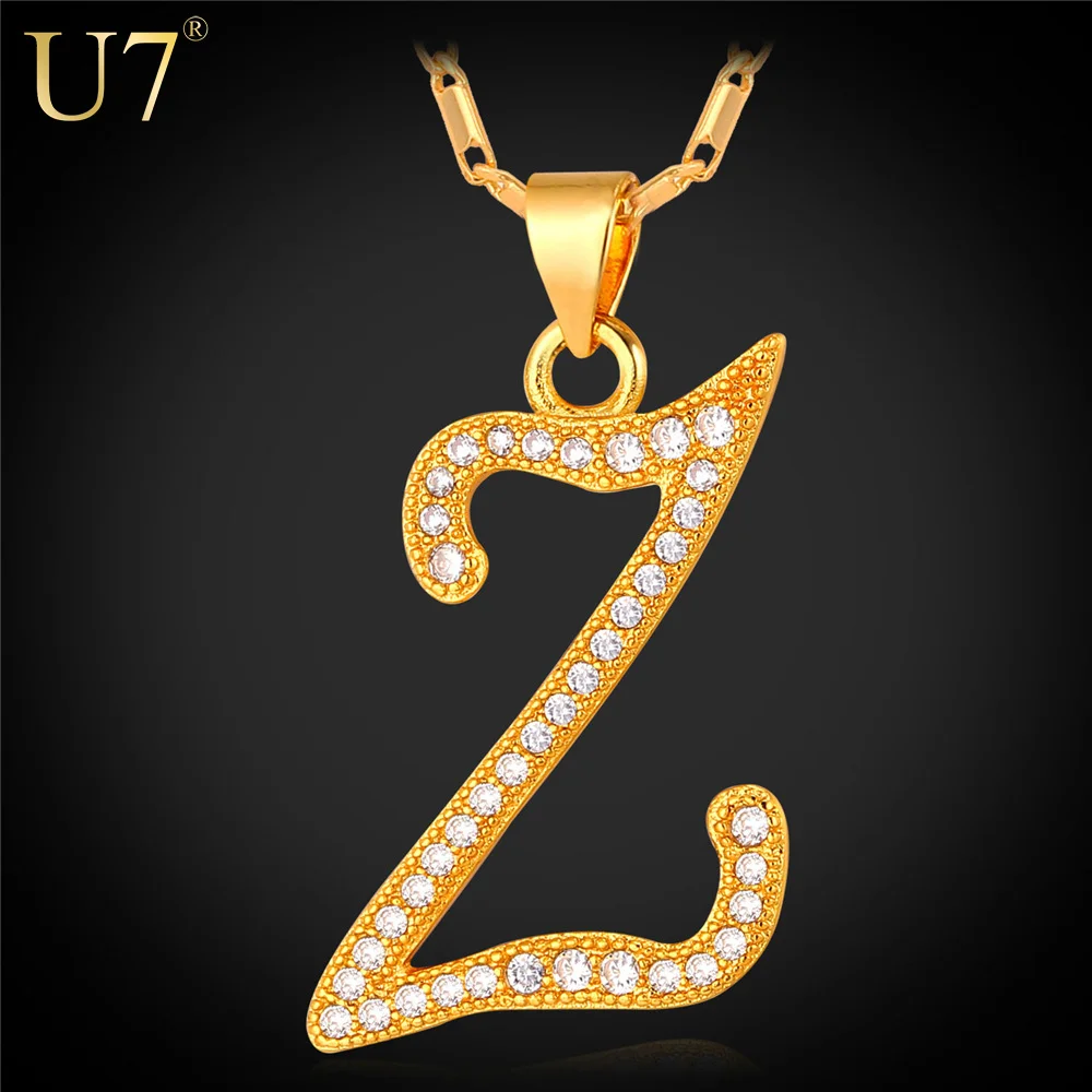 Popular Z Initial Necklace-Buy Cheap Z Initial Necklace lots from China ...