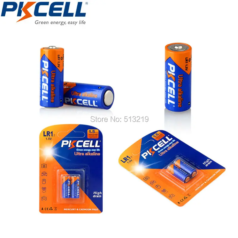 1,5V-Piles Alcalines Pour Microphone Sans Fil E90 N Lr1 Mn9100 910a 1 ...