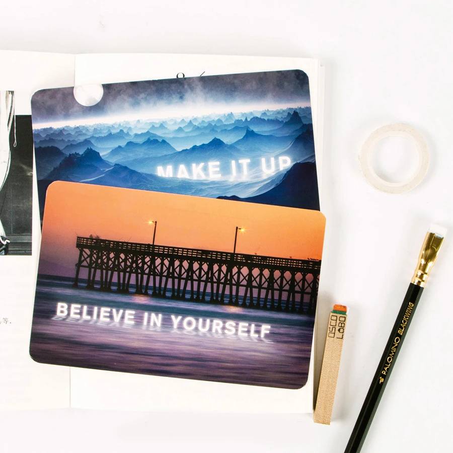 30 Uds. Las palabras nos mantienen yendo Tarjeta de estilo multi uso ...