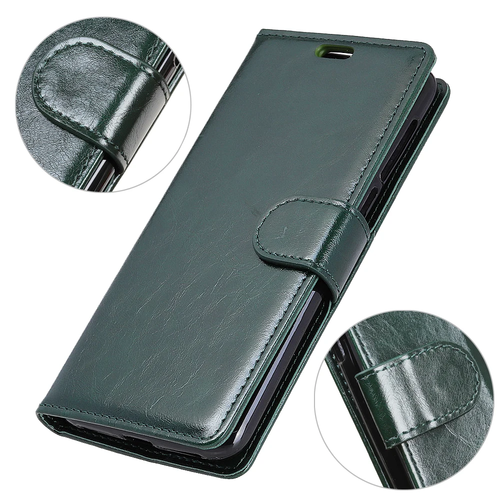 Luxury Flip Case For Huawei Honor 8X Cover Soft Silicon wallet Italy PU ...