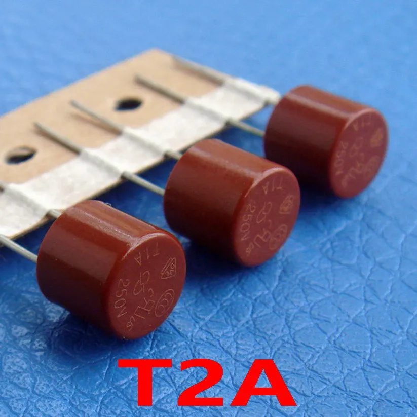 (10 pcs/lot) T2A 250V TR5 Slow Blow Subminiature Fuse, UL VDE RoHS ...