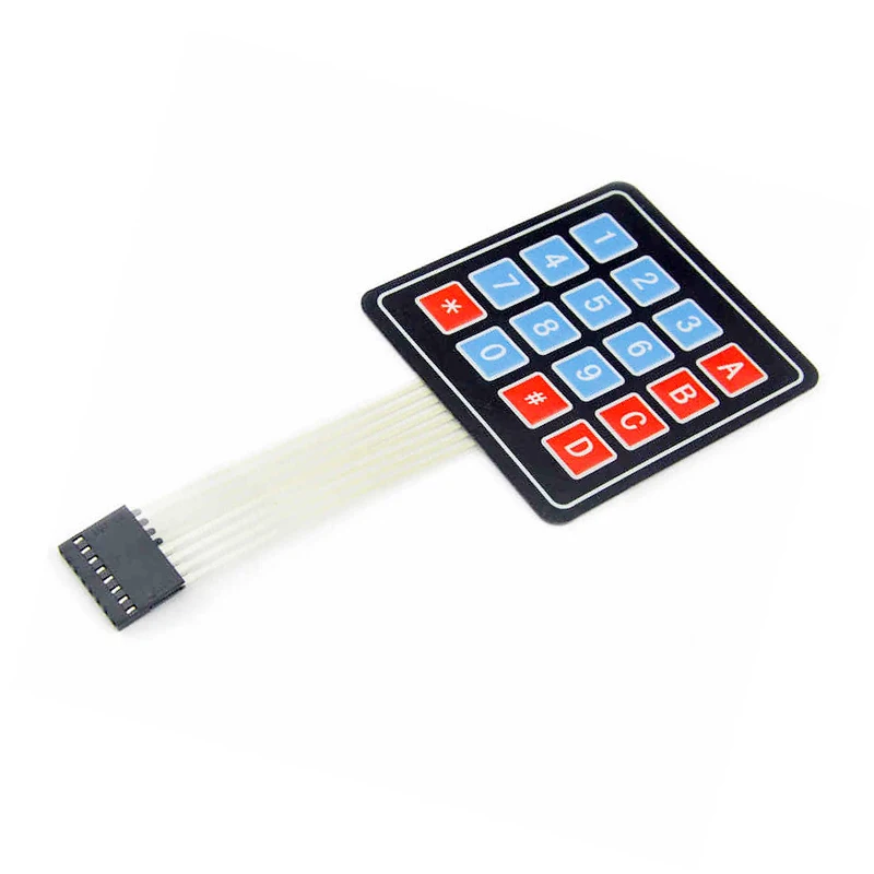 4 * 4 Matrix Keyboard Membrane Switch Microprocessor Keyboard Control ...