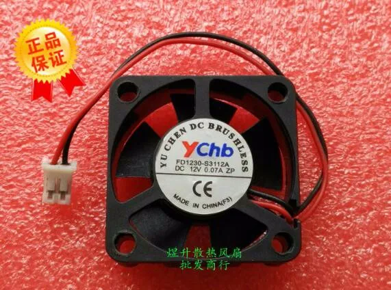 Original 3010 12V 0.07A ZP FD1230-S3112A 3cm 30*30*10mm 2 wire silent ...